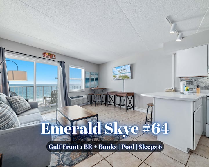 Beachfront 1br+bunks*stunning Gulf Views*pool*gym - Orange Beach, AL