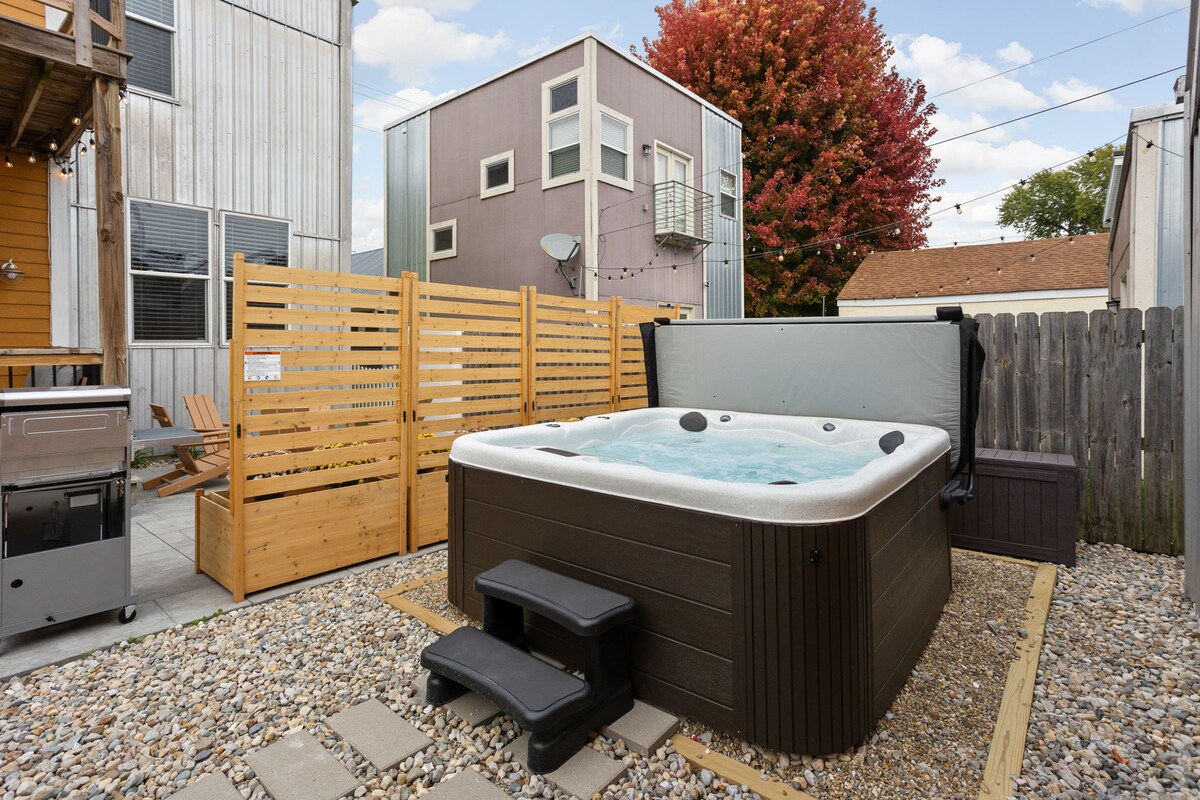 Jacuzzi - Lits King size - Brasero - Barbecue - Jeux d'arcade - Airbnb