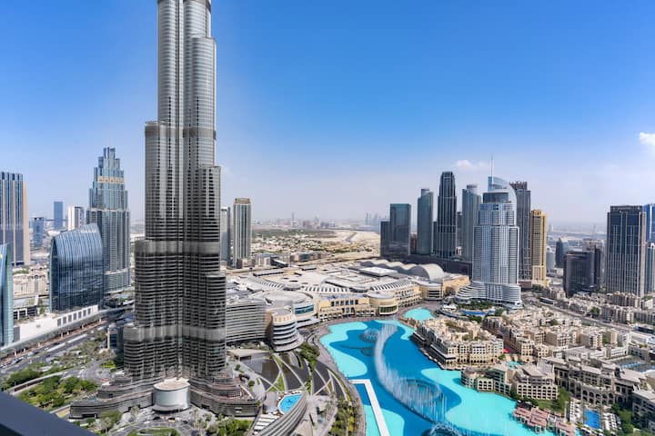 Iconic Burj & Fountain Show Sky Suite | Level 48 - Dubai