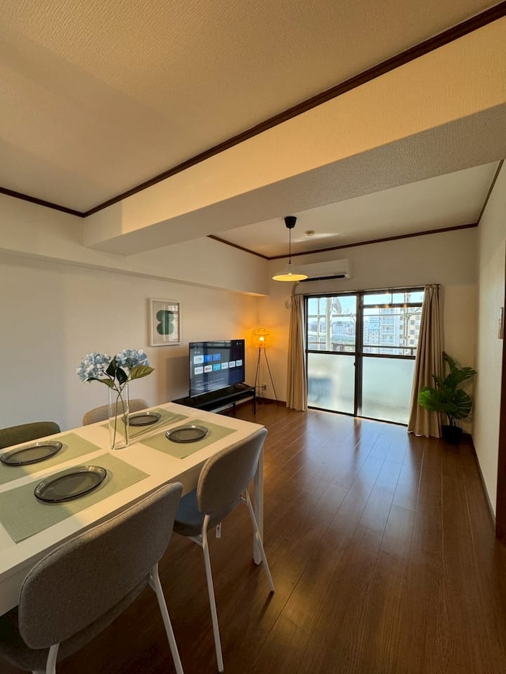 M93) 2.5bedroom10people/13mins Gohukumachi St. - Fukuoka