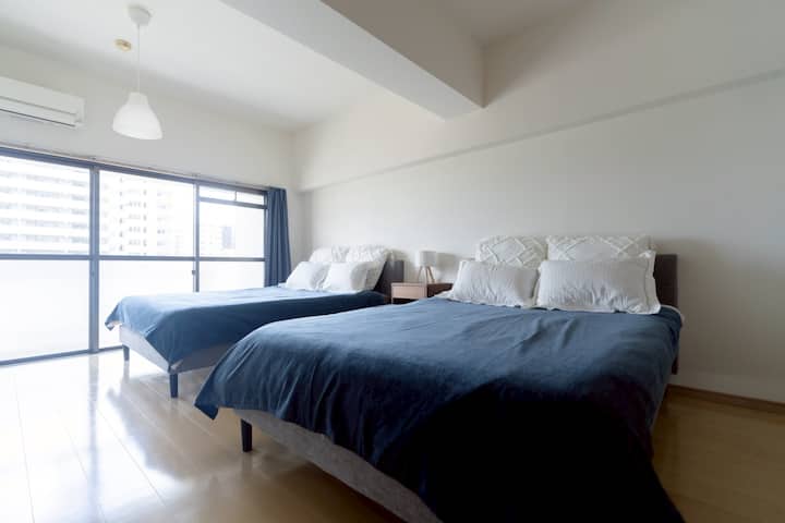 M93) 2.5bedroom10people/13mins Gohukumachi St. - Fukuoka