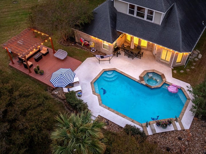 Lake Houston Iah | Lake Front, Pool, Hot Tub - Houston, TX
