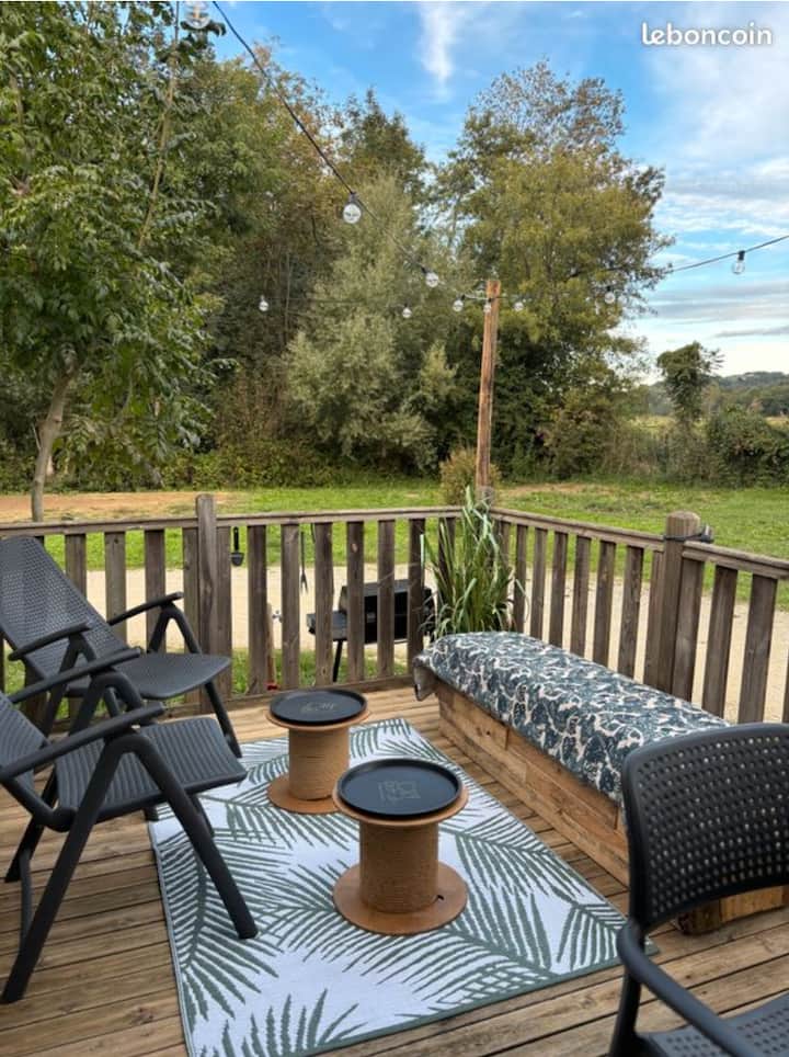 Promo Joli Mobilhome Climatisé 5/6 Pers Camping 4* - Hauterives