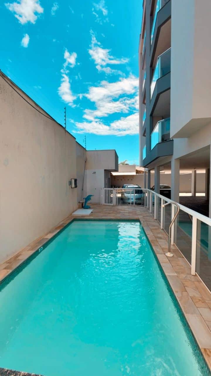 Apto No Centro C/ Piscina, Ar Condicionado E Wi-fi - Ubatuba