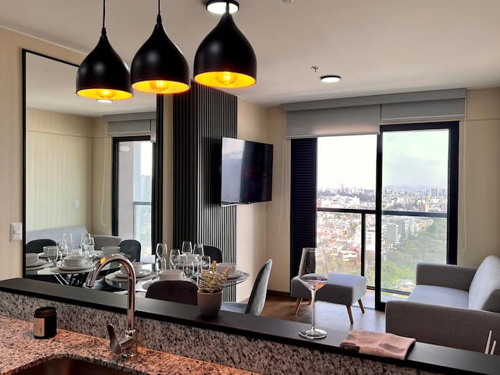 Vista Increíble Límite Con San Isidro |Piso23 |2d - Peru