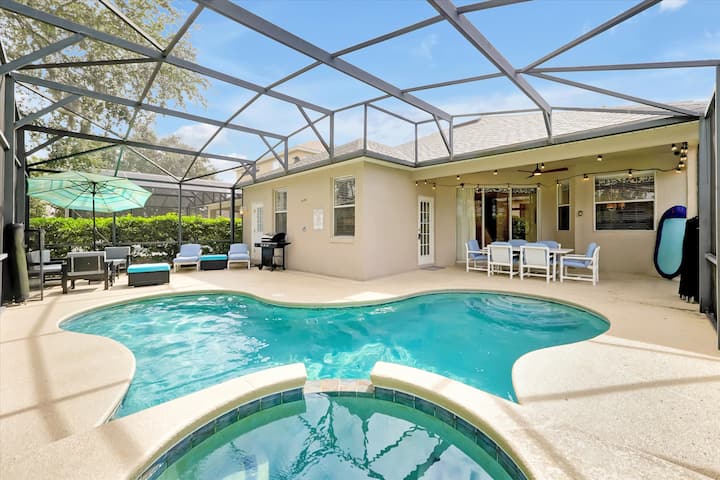 Pool+hot Tub House With Loads Of Room For 10 - Davenport, FL