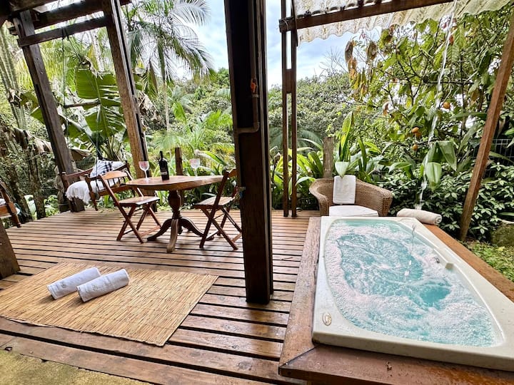 Refúgio Mata Atlântica Guaraú, Cachoeira Vista Mar - Peruíbe