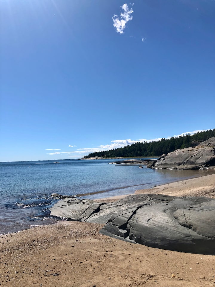 Privat Sandstrand Og Koselig Hytte I Flott Natur - Moss