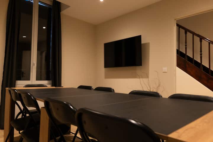 Maison 7 Chambres Et 7 Sdb & Sauna (15 Pers) - Reims