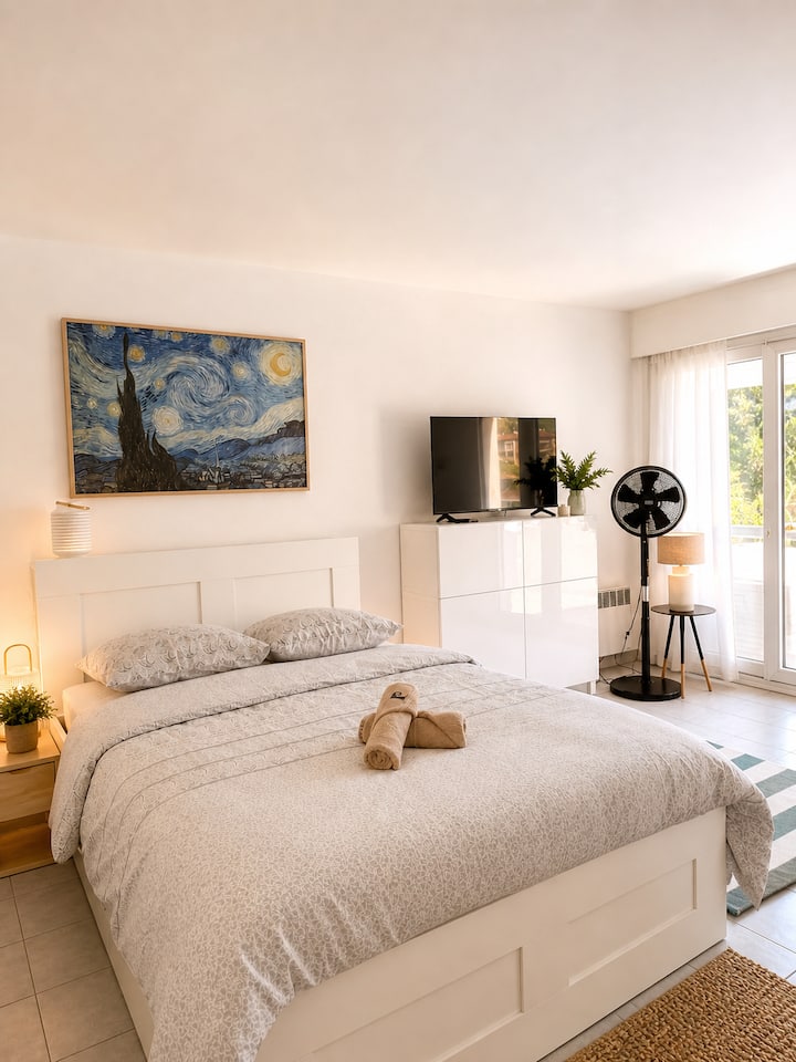 Big, Comfortable Studio, A/c Minutes To Mc Borders - Plage de Monaco (Larvotto)