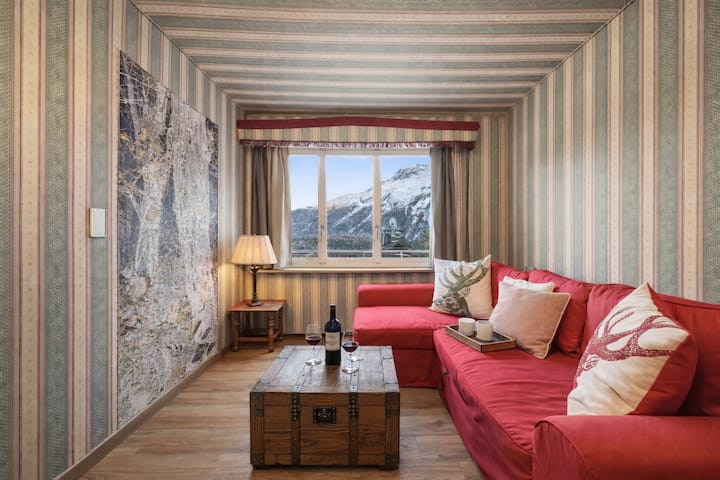 Stmoritz Center Vintage Terrace 180 Full Lake View - Champfer