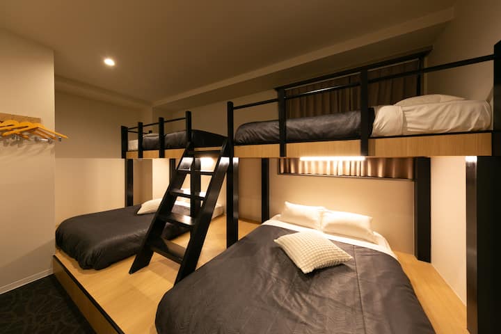 【Hen-d】6人で宿泊可！中州川端にも天神にも徒歩圏内！近くに大型商業施設有！ - Tenjin