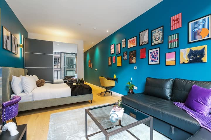 Spacious Studio | Sleep4 | 10-min 2 City Of London - London