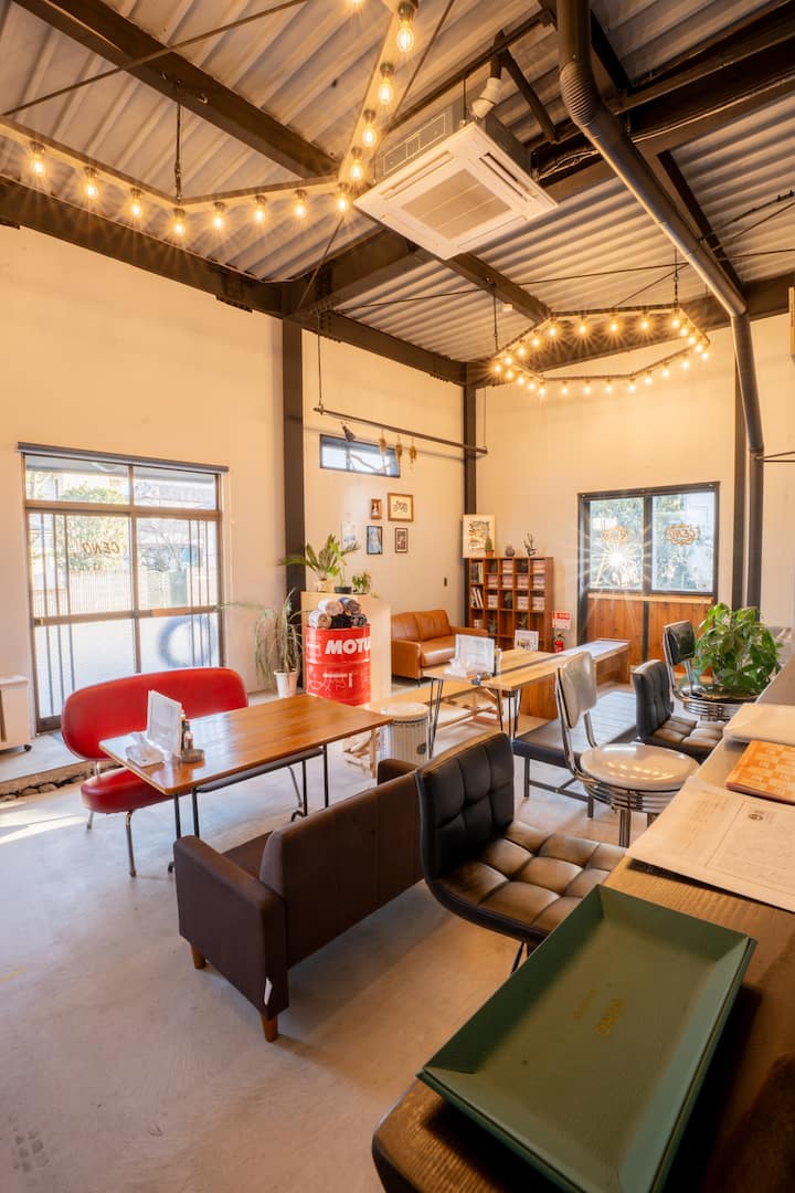 矢板市/団体様大歓迎！日光那須エリアアクセス良好！大部屋の和室とカフェ併設の一棟貸切ゲストルーム - 야이타시