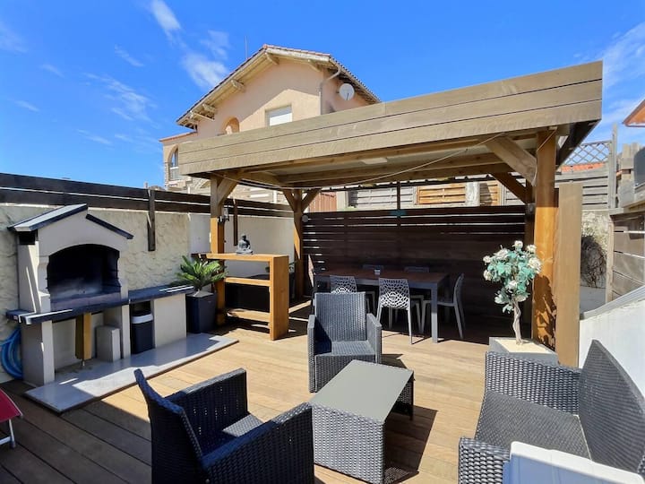 Maison Cosy, 100m Des Plages, Wifi, Paking Privé - Mimizan-Plage