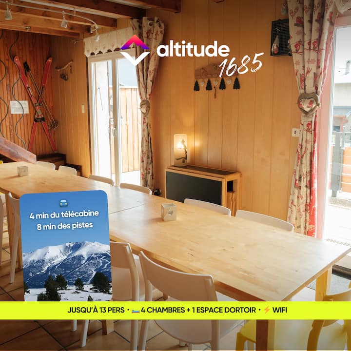 Altitude 1684 - Terrasse & Barbecue - Font-Romeu-Odeillo-Via