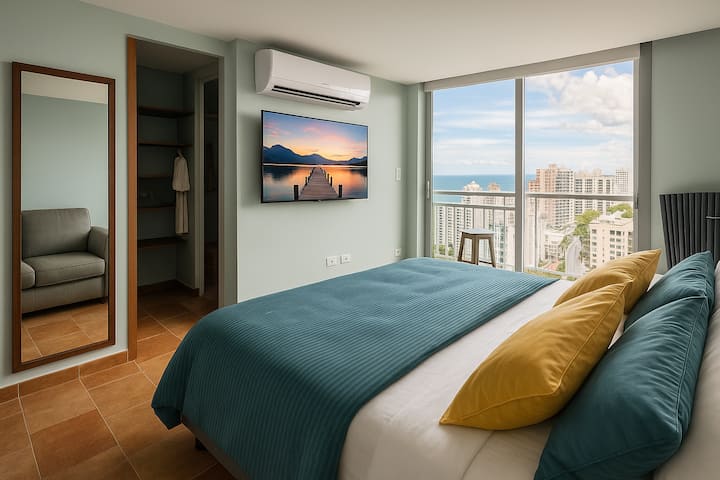 Luxury Studio/ Full Ocean View In Condado - San Juan