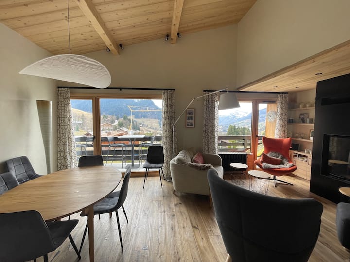 Duplex Contemporain à Megève. Huit Couchages - Megeve