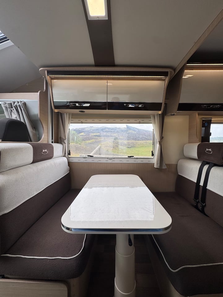 Parked Campervan Next To Kirkjubaejarklaustur - Greenland