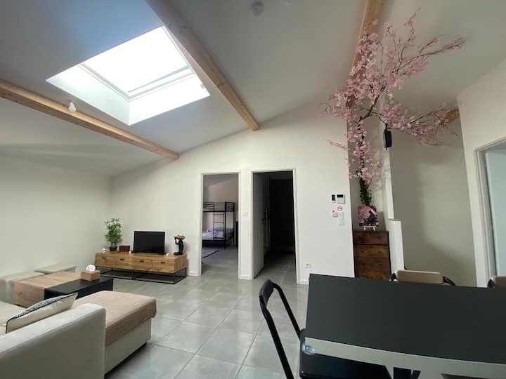 Osaka Appartement Japonais 5 Pers (4 Adlts 1 Enft) - Livron-sur-Drôme