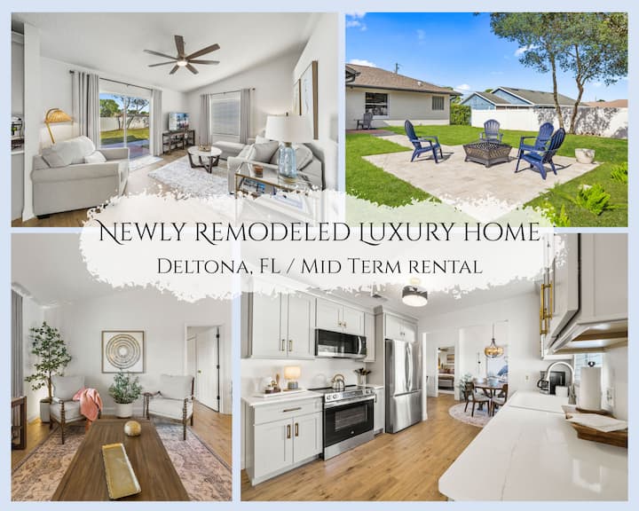 Fully Remodeled Mid Term Rental In Deltona! New! - Deltona, FL