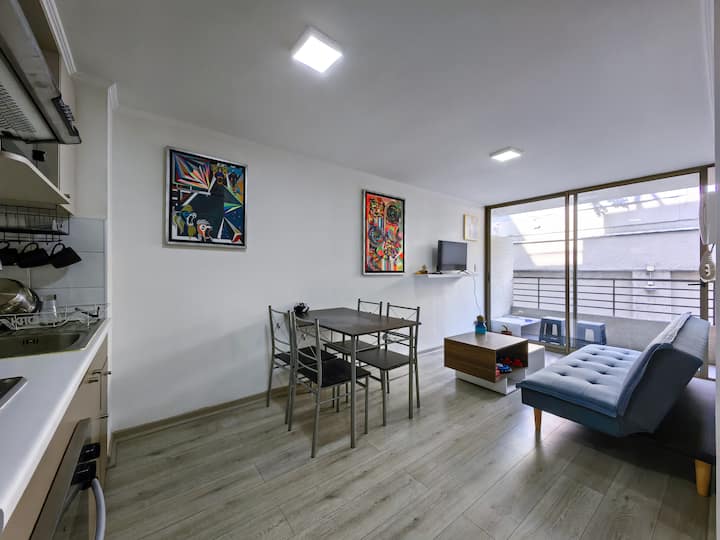 Excelente Dpto / Hotel Boutique_ Central+comercios - Santiago