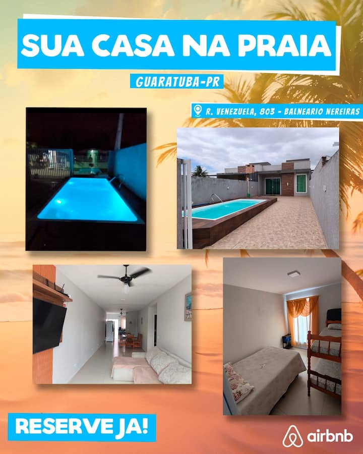 Casa Na Praia Em Guaratuba Pr - Guaratuba