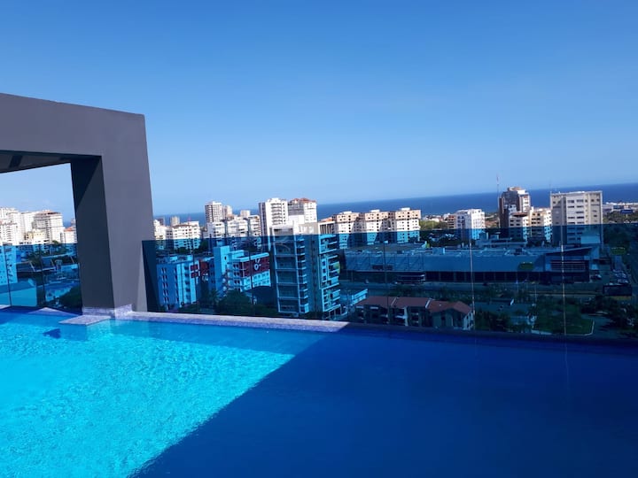 Downtown/hermoso Y Lujoso Apartamento En Piantini - Santo Domingo