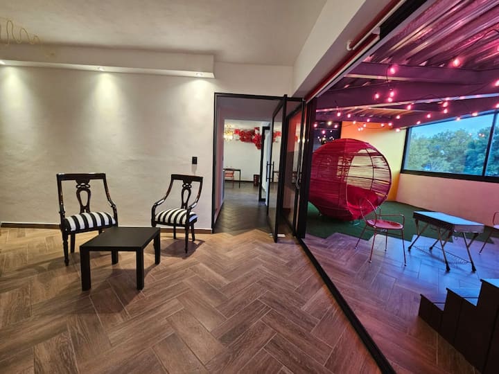 Jacuzzi En Loft Para Escapada Romántica - プエブラ