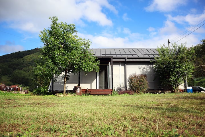 무진기행 대추나무집
금남정맥과 마을이
마주 보이는
무진기행의 전망 데크 - South Korea