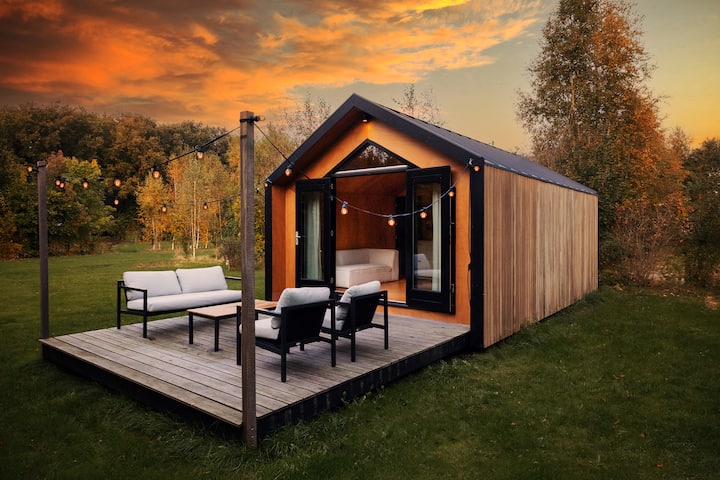 Design Cabin Tiny House Natuur Bos Hei Japandi - Assen