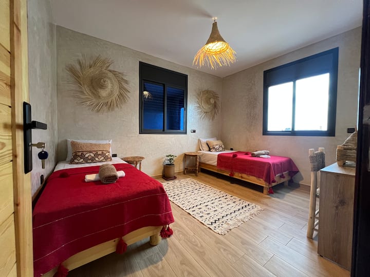 Hey Ola Surf House & Hostel - 2-bed Private Room - Mirleft