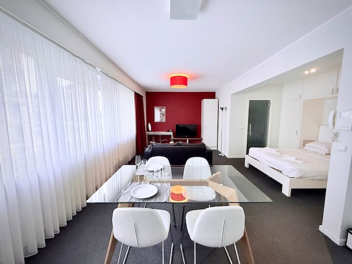 Bright 35m² Studio Off Avenue Louise - Brüssel, Belgien