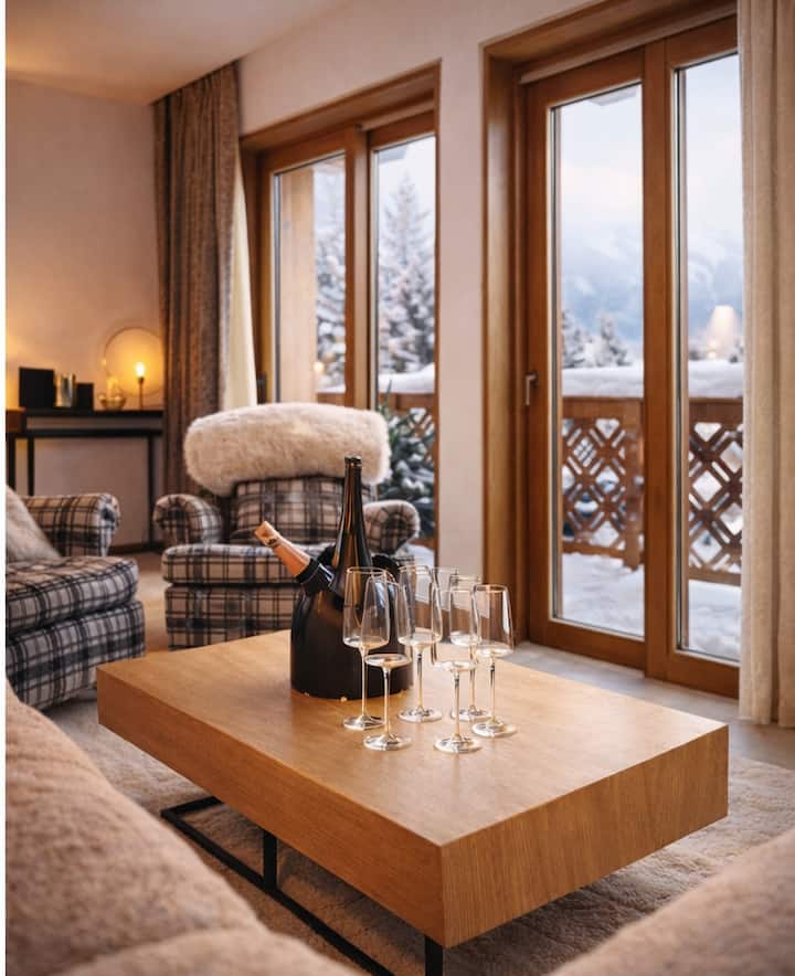 Chalet 5 Sommets - Luxe à Courchevel 6 Personnes - La Plagne
