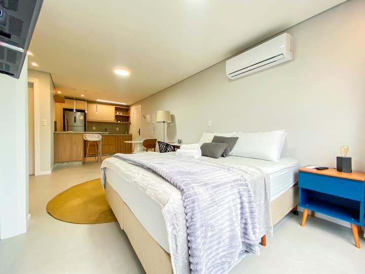 Loft Moderno 2p Vaga Piscina A 15min Da October - Blumenau