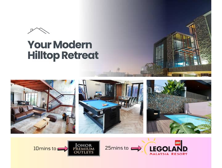Exclusive Modern Villa • Pool • Ktv • Games • 15p - Johor