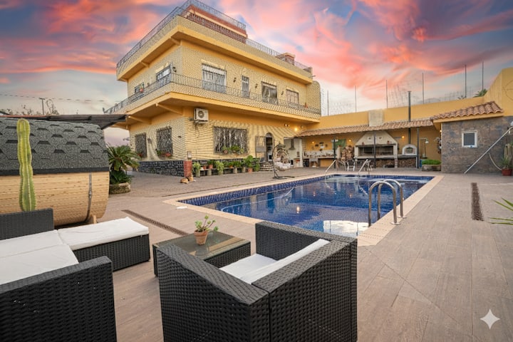 𓇼Villa Naranjos | Sauna | Jacuzzi | Gym | Bbq - Almussafes