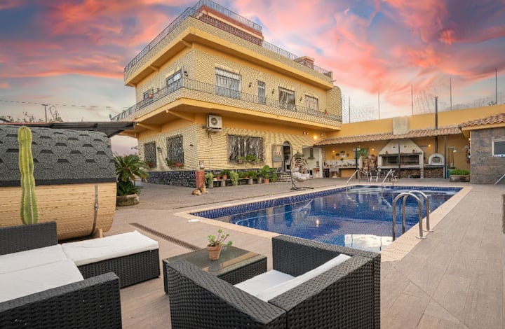 𓇼Villa Naranjos | Sauna | Jacuzzi | Gym | Bbq - Almussafes