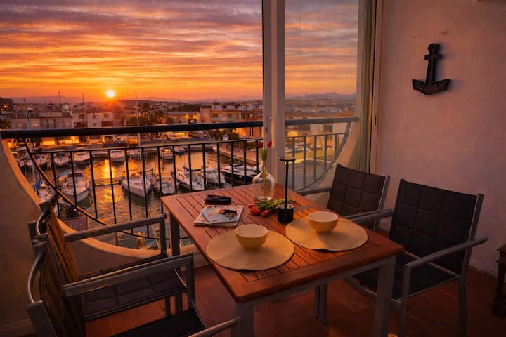 Apartamento Salins Vista Al Canal De Empuriabrava - Empuriabrava