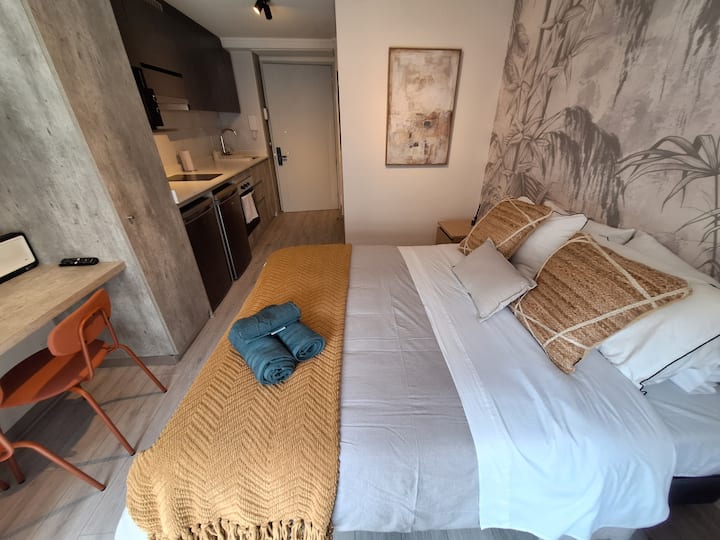 Departamento Completo, Estudio, Amoblado Completo - Santiago