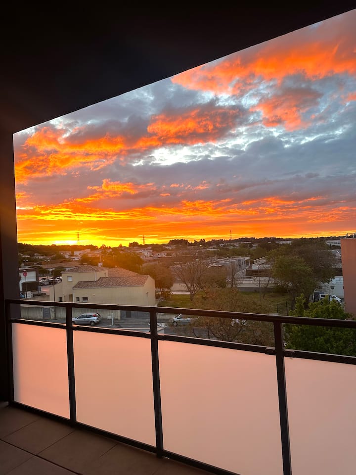 Bel Appartement T3, Dernier éTage Sans Vis-à-vis. - Grabels