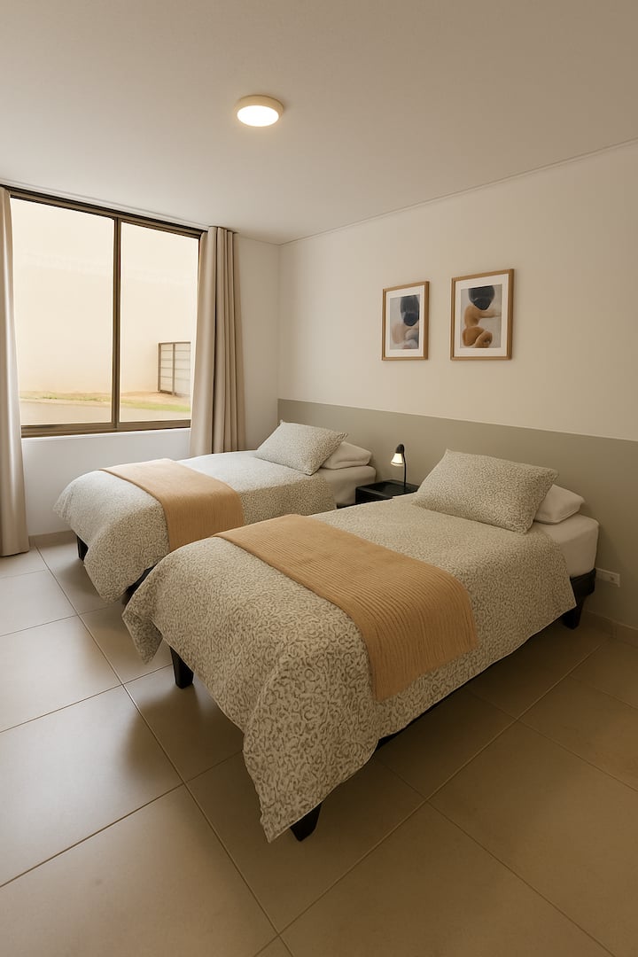 2br W/ Garden Patio, Sofa Bed & Parking - Chile