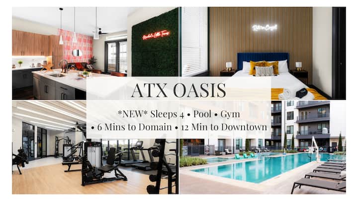 1br 12 Min Dt 6 Min Domain | Pool, Gym, Pool Table - Austin, TX