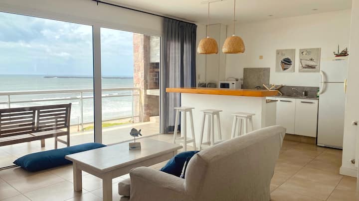 Frente Al Mar Con Parrilla, Pileta Y Gimnasio - Necochea