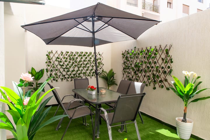 Spacious 3br Apartment; Backyard ;Near Beach - Agadir