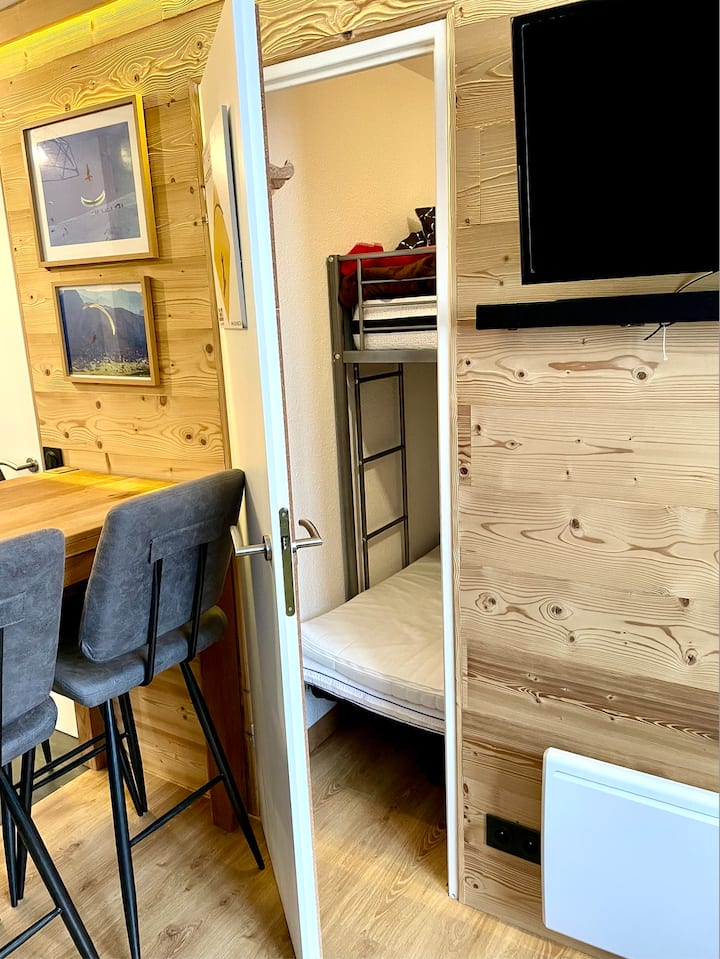 Studio/cabine Refait à Neuf Valfréjus 4 Pers. - Lac de la Partie