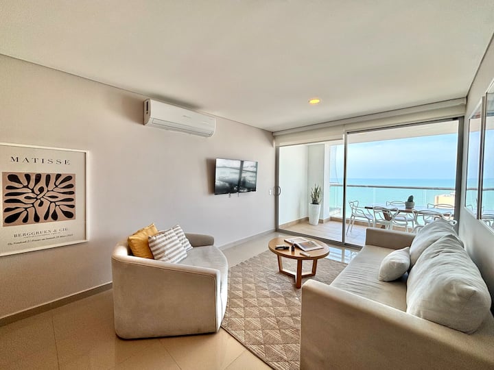 13th Floor: Sea Views, 2 Bedrooms Luxury - Cartagena