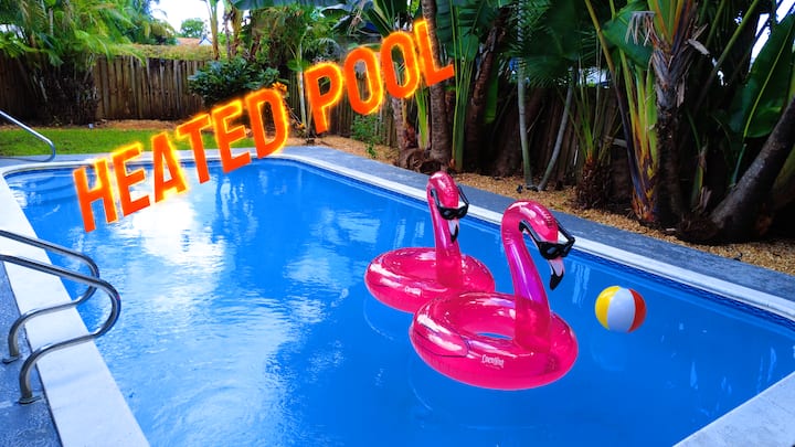 Private Heated Pool-beach 7min-pool Table-gameroom - Dania Beach, FL