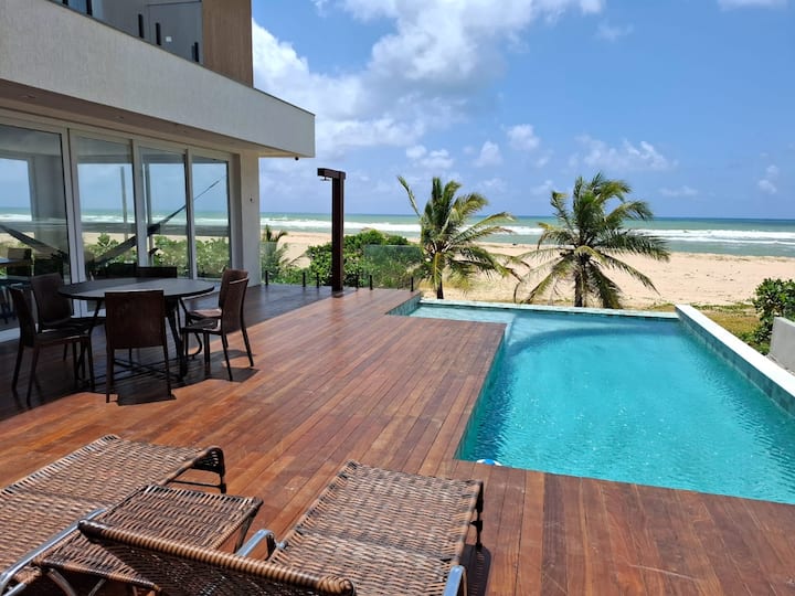 Mansão Pé Na Areia Barra De Jacuipe Rio E Mar - Brasil