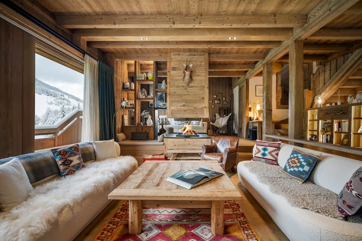 Chalet Luxe Megève – 4 Ch/10 Pers, Vue Montagne - Notre-Dame-de-Bellecombe
